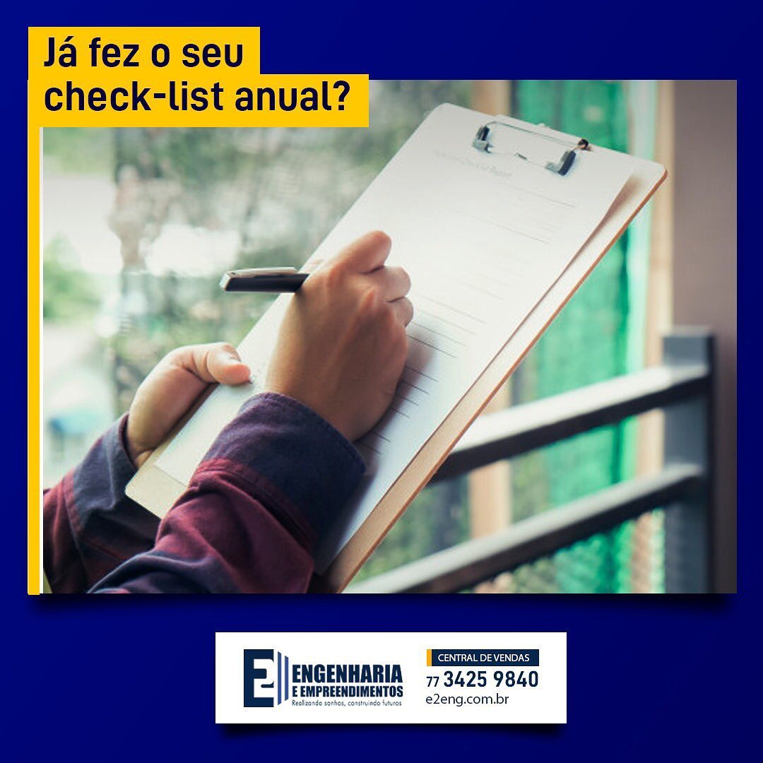 E2 Engenharia | Já fez o seu checklist anual? - E2 Engenharia